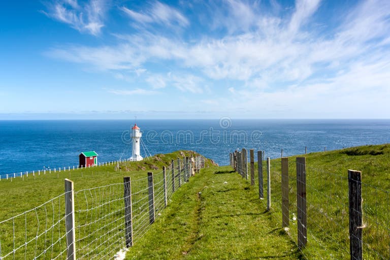 Faroe Islands, Sightseeing at Akraberg Lighthouse Stock Photo - Image ...