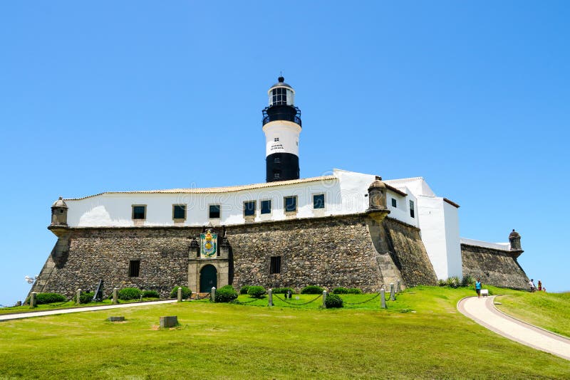 Farol Da Barra Barra Lighthouse in Salvador, Bahia, Brazil. Editorial ... Farol Da Barra Barra Lighthouse in Salvador, Bahia, Brazil. Editorial ...