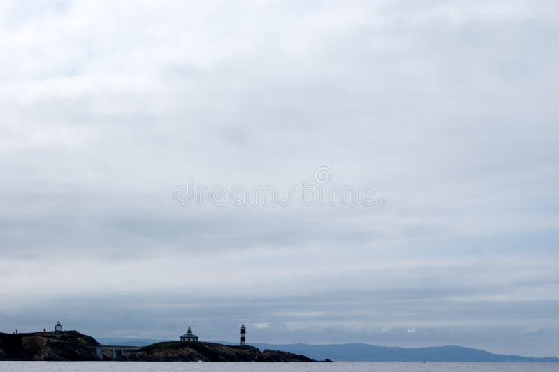 Farol De Isla Pancha, Ribadeo Foto de Stock - Imagem de farol, sunset ...