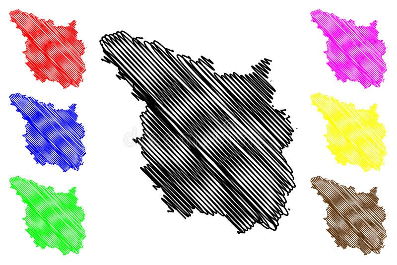 Farrukhabad District Uttar Pradesh State, Republic of India Map Vector ...