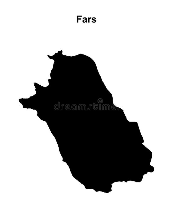 Fars outline map stock vector. Illustration of persia - 360435573