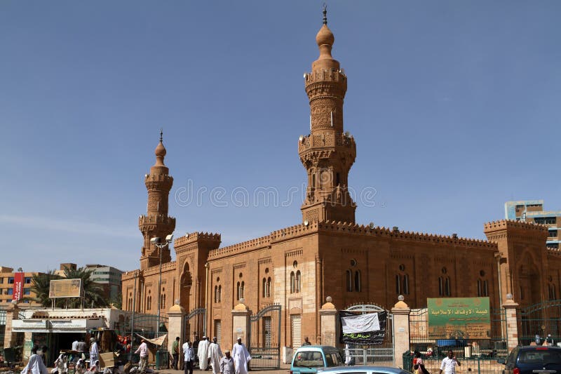 Al-Mogran Mosque, Khartoum, Sudan. Stock Photo - Image of building ...