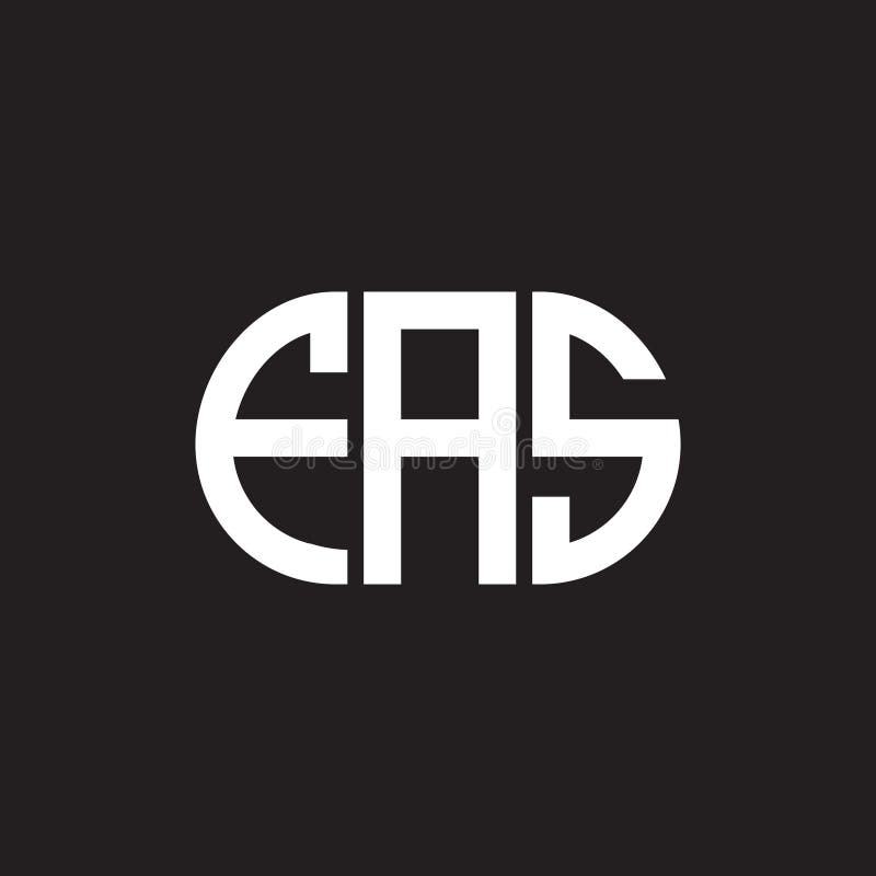 FAS Letter Logo Design on Black Background. FAS Creative Initials ...