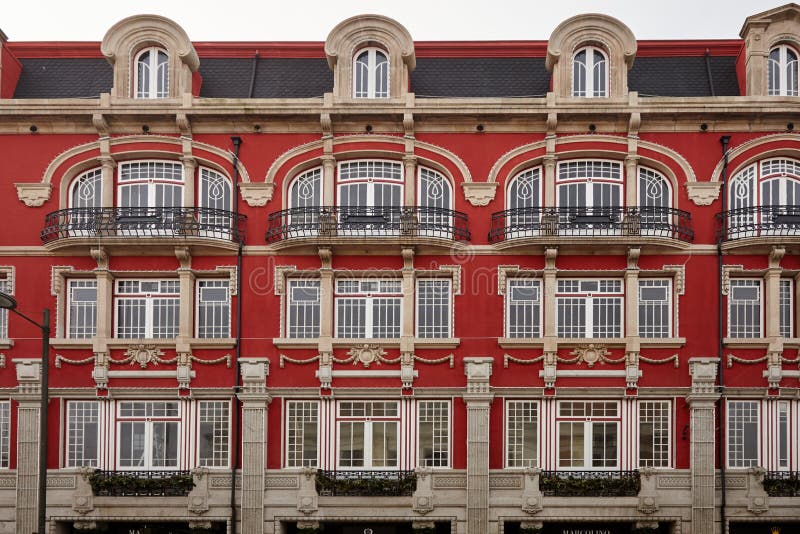 Fasade stock photo. Image of facade, urban, porto, parisian - 81089356