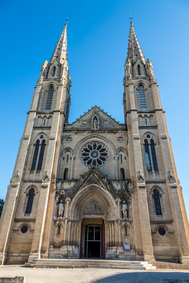 Nimes Cathedral stock image. Image of europe, architecture - 43288391