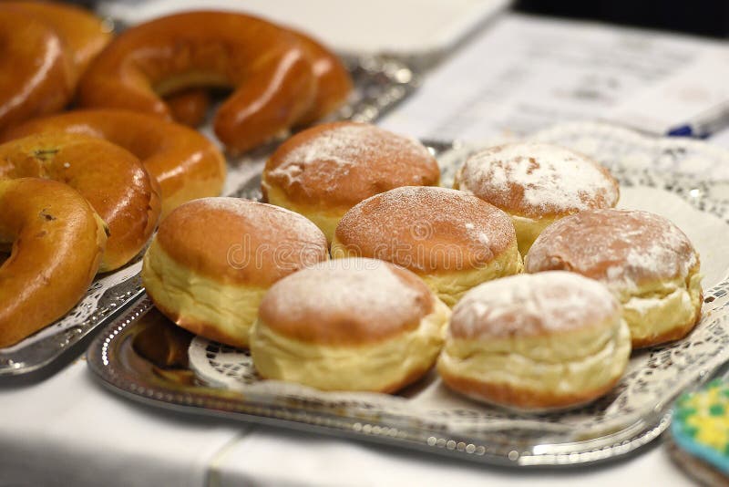 Canival-donuts in Austria with Jam Stock Photo - Image of dessert ...