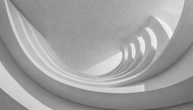 Futuristic Sphere Architectural Elegance in White Space Stock ...