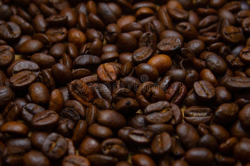 Fascinating Background of Roasted Coffee Beans. Fragrant Roasted Coffee ...