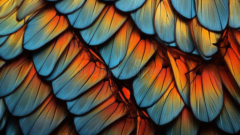 Fascinating Butterfly Wing Pattern Stock Illustration - Illustration of ...