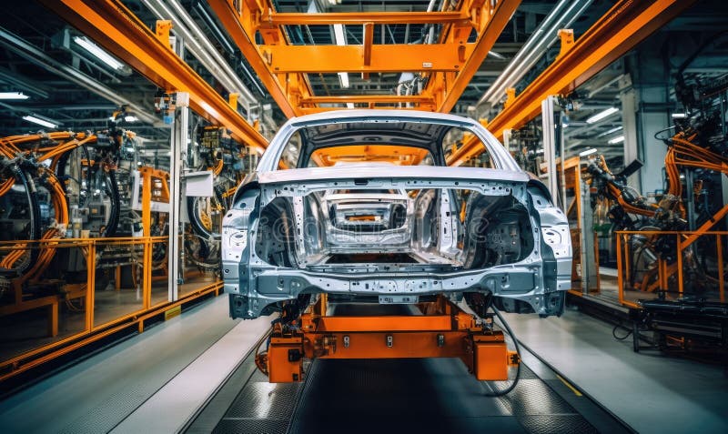 A Fascinating Glimpse into the Manufacturing Process Stock Illustration ...