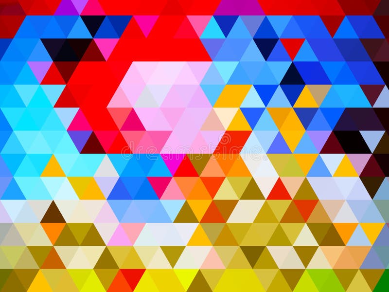 A Fascinating Illustration of Colorful Pattern of Geometric Design of ...