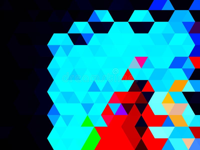 A Fascinating Illustration of Red and Blue Pattern of Geometric Design ...