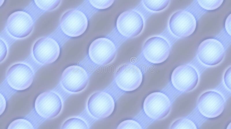 Motion Graphics of Shimmering Blue Round Buttons. 3d Rendering Loop ...