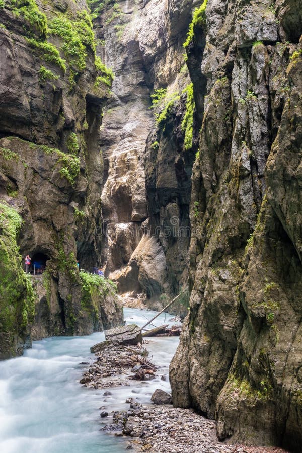 The Fascinating Partnach Gorge in Germany Editorial Photo - Image of ...