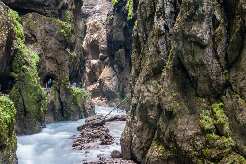The Fascinating Partnach Gorge in Germany Editorial Stock Photo - Image ...