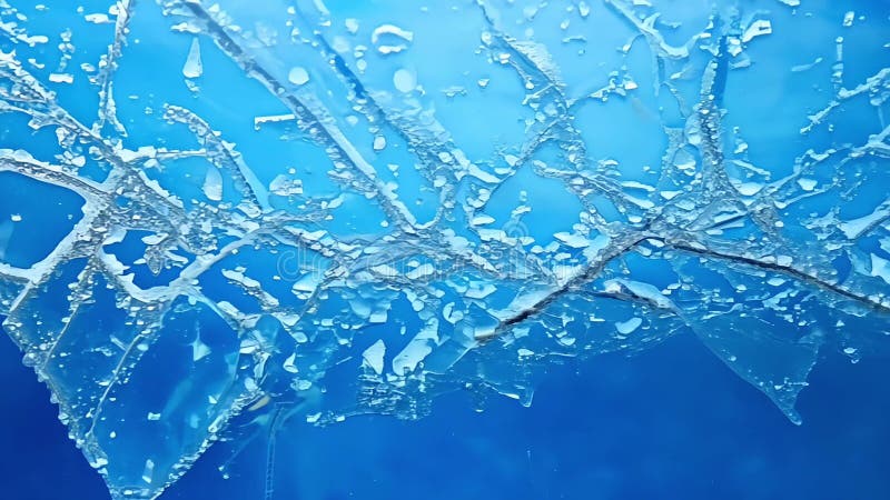 The Fascinating Process of Water Crystallization into Ice Stock Footage ...