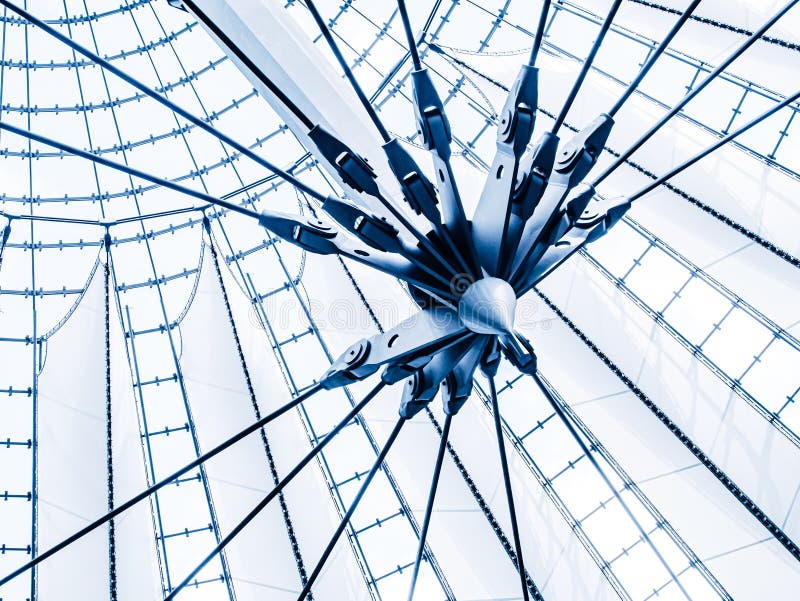 Fascinating Roof Construction in a Highly Modern Design Stock Photo ...