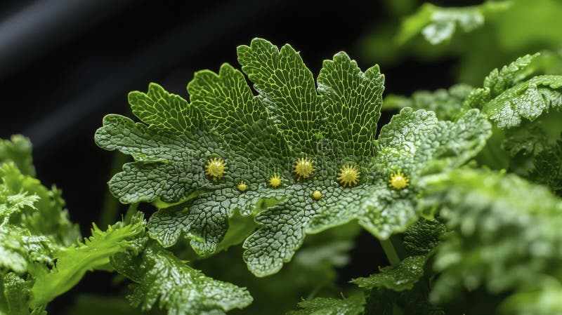 Fascinating Study of Foliar Nematodes on Leaf Surface Nature Close-up ...