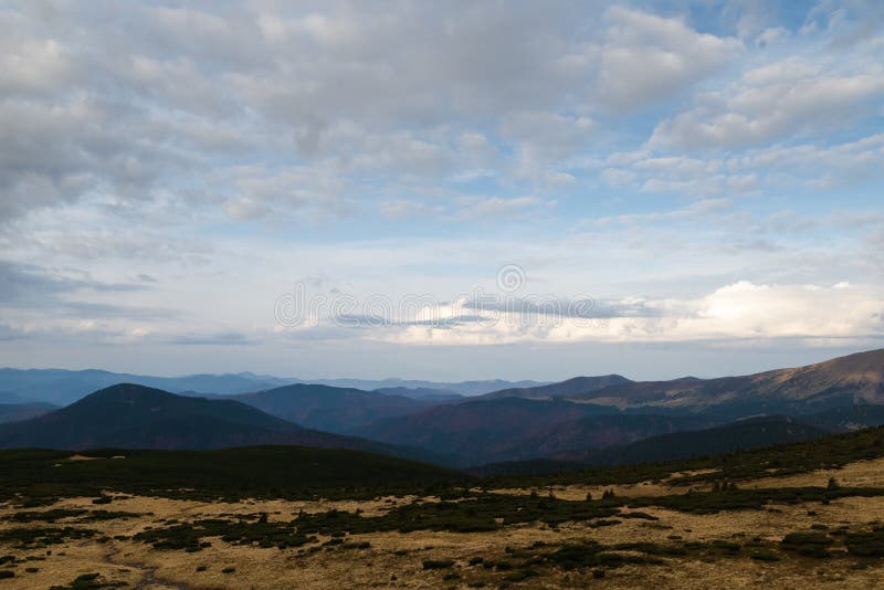 Fascinating View of Mountain Mountains from a Height Stock Image ...