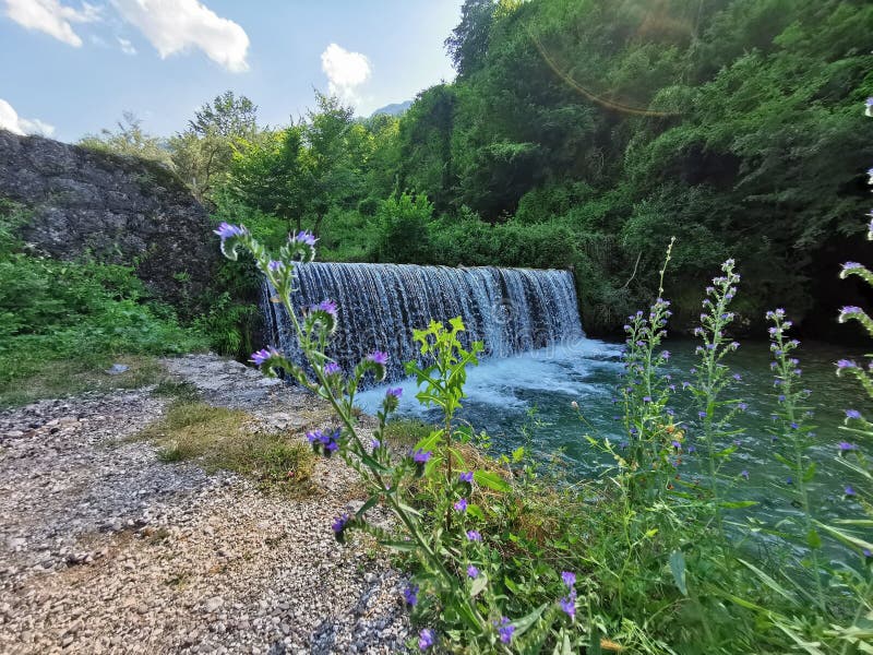 Fascinating View of a Waterfall Stock Photo - Image of water, grow ...