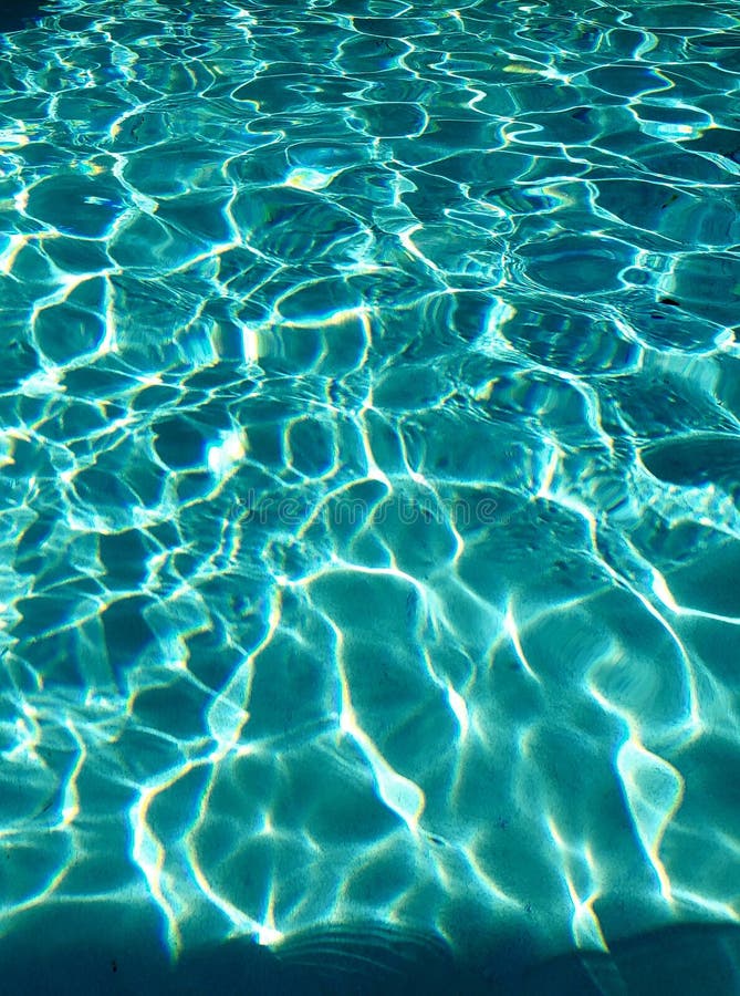 Fascinating Water Patterns in Swimming Pool Stock Photo - Image of ...