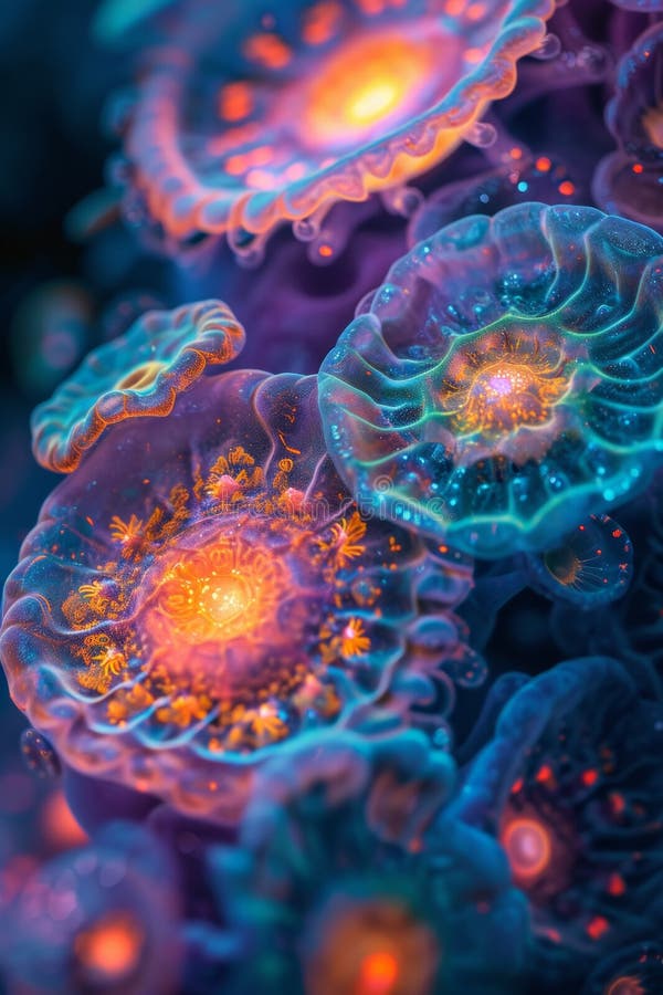 The Fascinating World Of Cell Life Through Captivating Microscopic Photography Stock Image