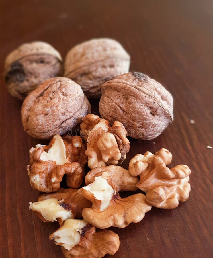Fascinating World of Walnuts Unpeeled and Shelled Stock Photo - Image ...