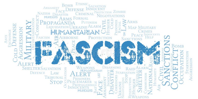 Fascism Word Cloud. Vector Made with the Text only. Stock Vector ...