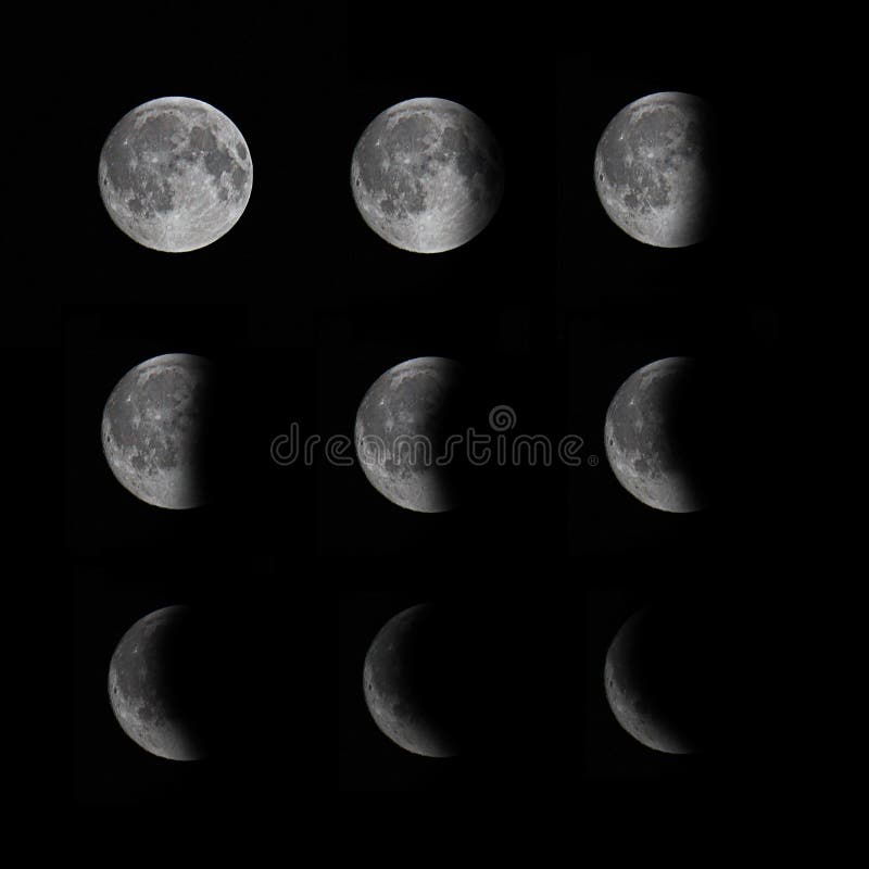 Fases da lua imagem de stock. Imagem de ciclo, eclipse - 54966005
