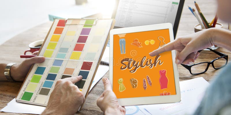 Fashion Apparel Garment Design Graphic Concept Stock Photo - Image of ...