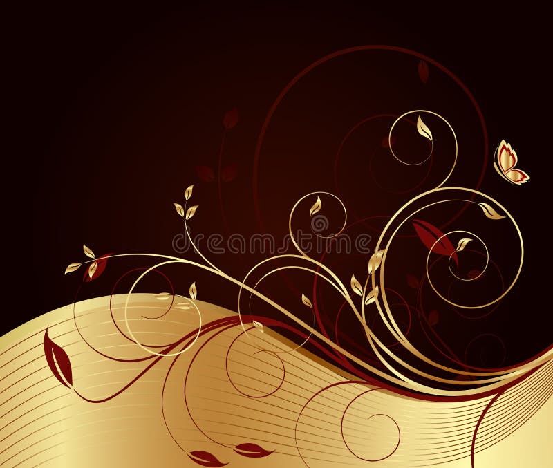 Abstract Rainbow Fractal Flower Dark Background Stock Illustration ...