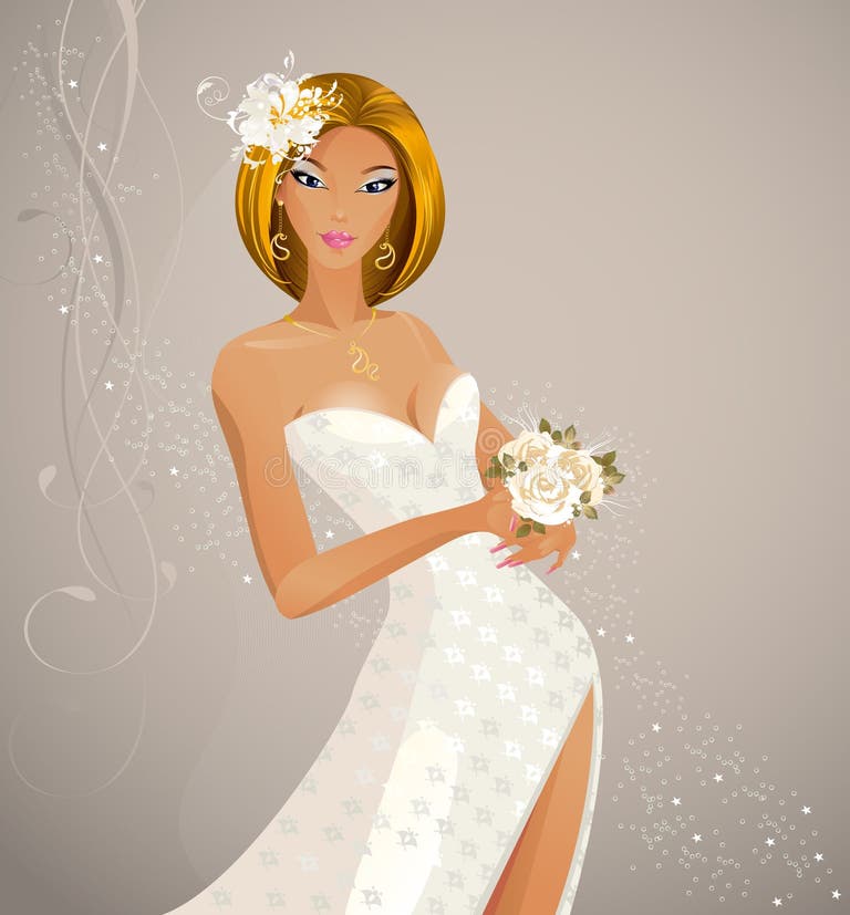 Happy Face Bride Stock Illustrations – 2,043 Happy Face Bride Stock ...