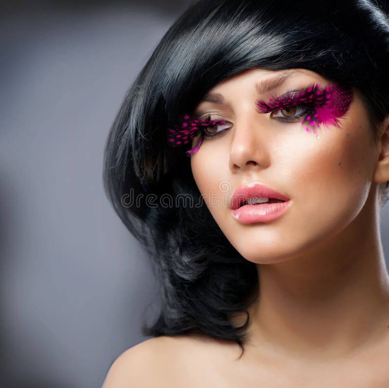 Fashion False Eyelashes stock photo. Image of eyelashes - 25452470