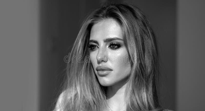 Fashion Close Up Portrait Of Beautiful Woman Beauty Portrait Of