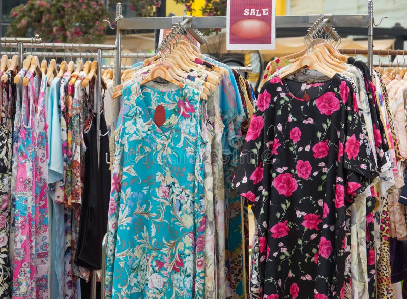 Fashion Cloth of Women on Rack. Stock Image - Image of clothes, show ...