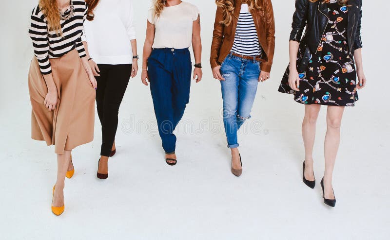 Fashion Clothes Diversity Group Models Motion Background Stock Image ...