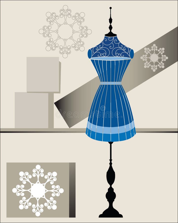 Fashion Design with Bodyform and Shapes Stock Vector - Illustration of ...