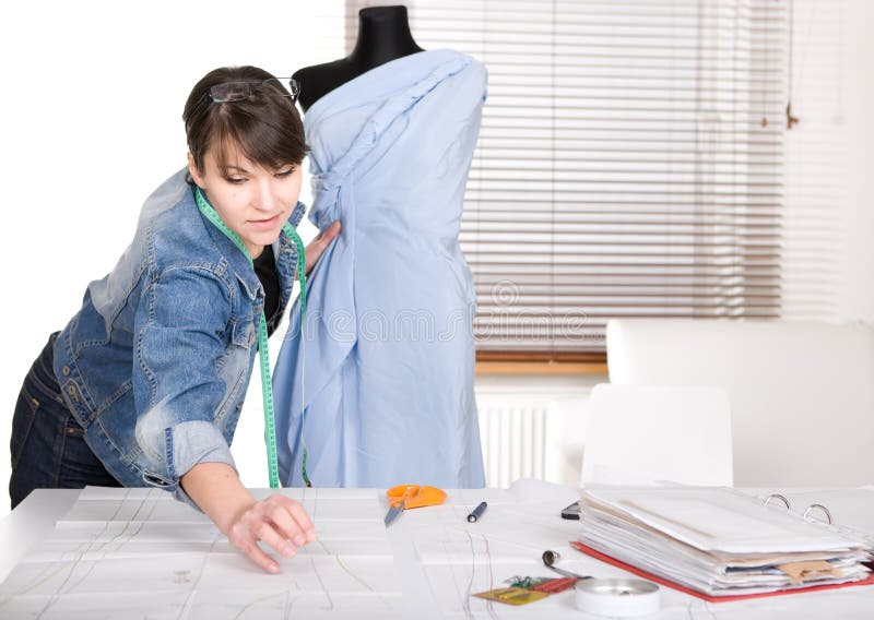 Fashion designer stock photo. Image of attractive, desk - 18721536