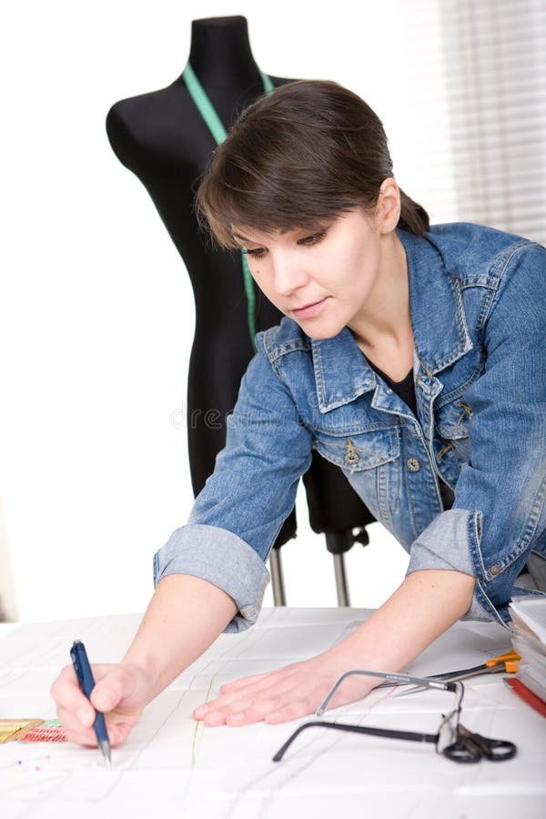 Fashion designer stock image. Image of caucasian, attractive - 18721577