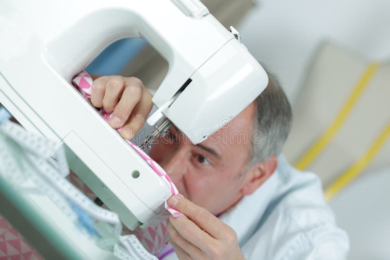 Fashion Designer Creates New Collection Clothes Stock Image - Image of ...