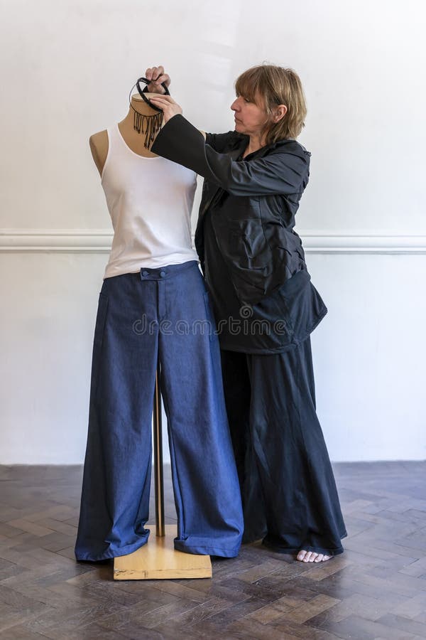 Fashion Designer Dressing a Mannequin Stock Image - Image of power ...