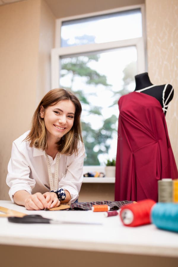 Fashion designer studio stock photo. Image of designer - 97683158