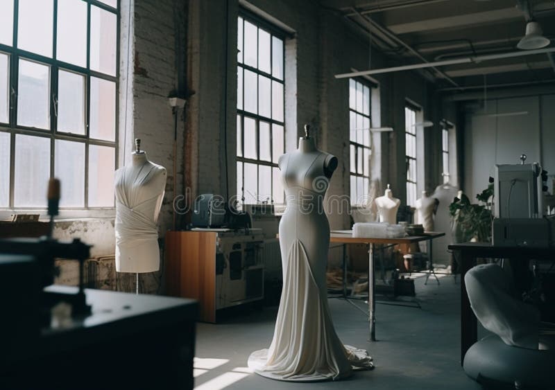 Interior of Working Studio of Atelier Workshop. Small Business and Self ...