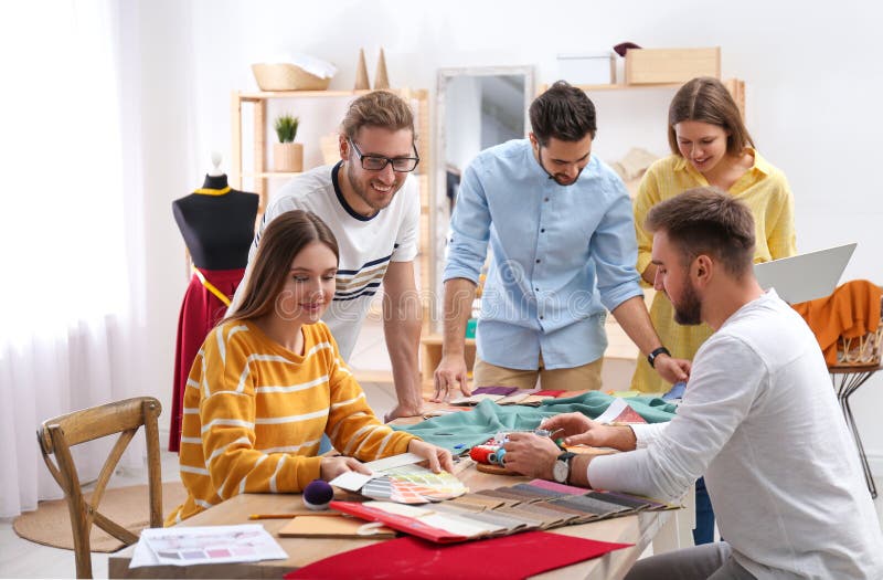 Fashion Designers Creating New Clothes Stock Image - Image of ...