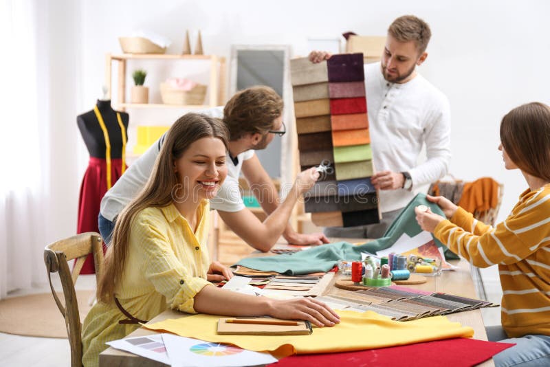 Fashion Designers Creating New Clothes Stock Image - Image of atelier ...