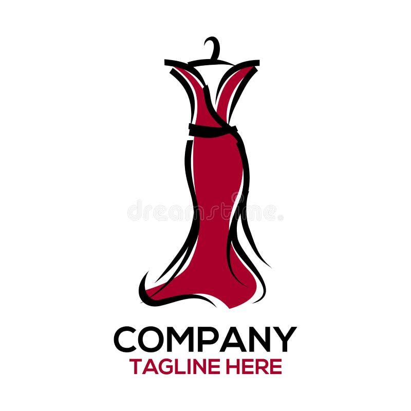 Modern Dress and Fashion Logo. Stock Vector - Illustration of plant ...