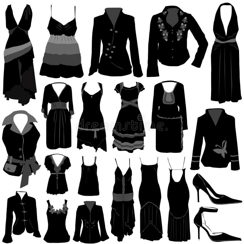 Fashion Dress Stock Illustrations – 393,515 Fashion Dress Stock ...