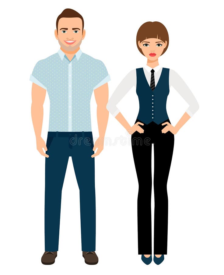 Couple Vest Stock Illustrations – 247 Couple Vest Stock Illustrations ...