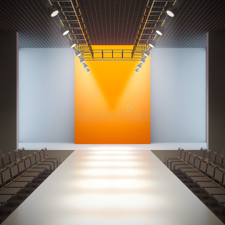 Fashion empty runway. stock photo. Image of collection - 22310058