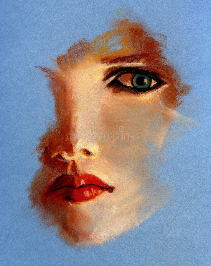 Fashion Face stock illustration. Illustration of woman - 12012054